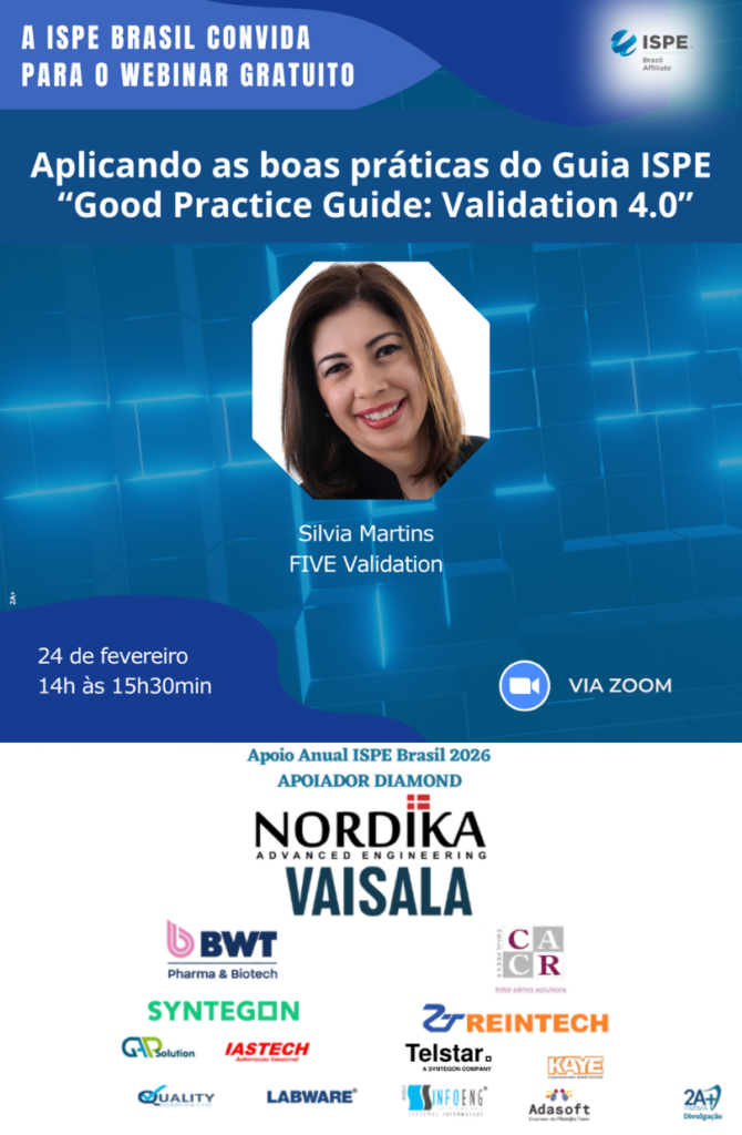 Webinar Gratuito: “Aplicando as boas práticas do Guia ISPE “Good ...